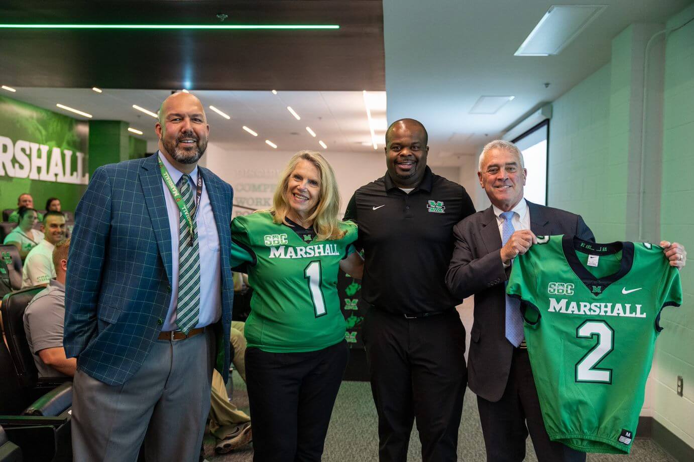 Reps. Miller, Wenstrup tour Marshall University athletics, sports medicine facilities - Marshall ...
