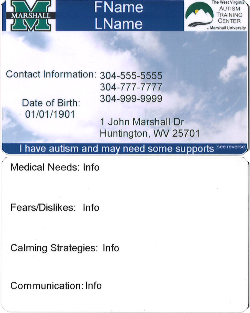 ID Products - WV Autism Training Center