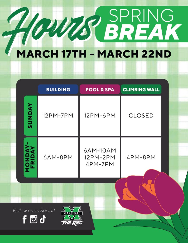 Hours of Operation – Campus Recreation