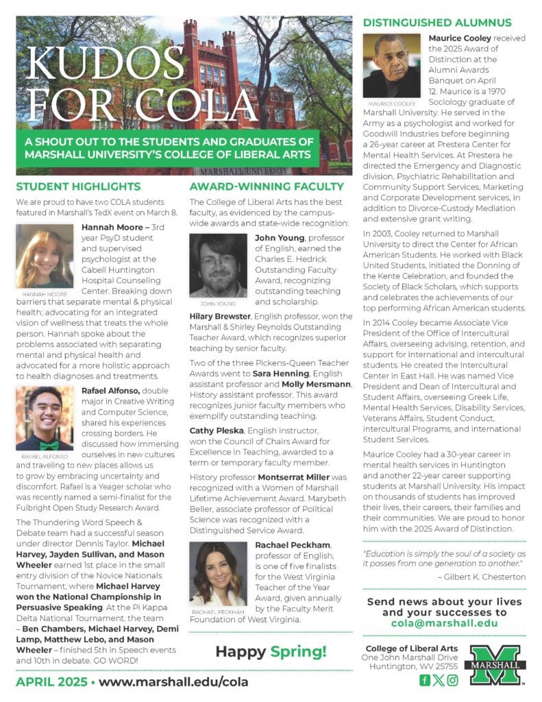 Kudos - College of Liberal Arts