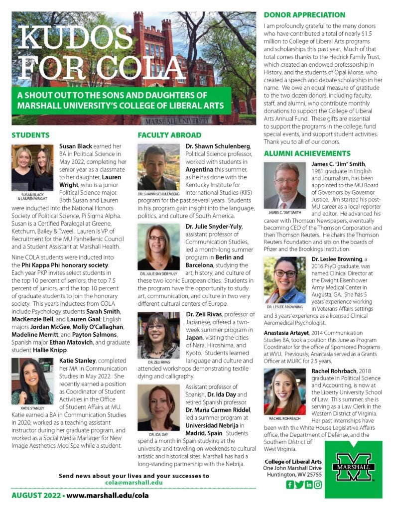 Kudos - College of Liberal Arts