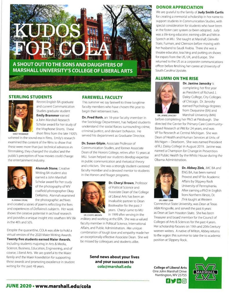 Kudos - College of Liberal Arts