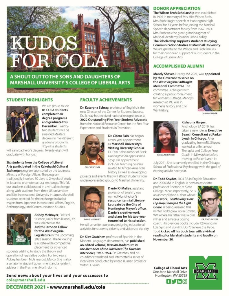 Kudos - College of Liberal Arts