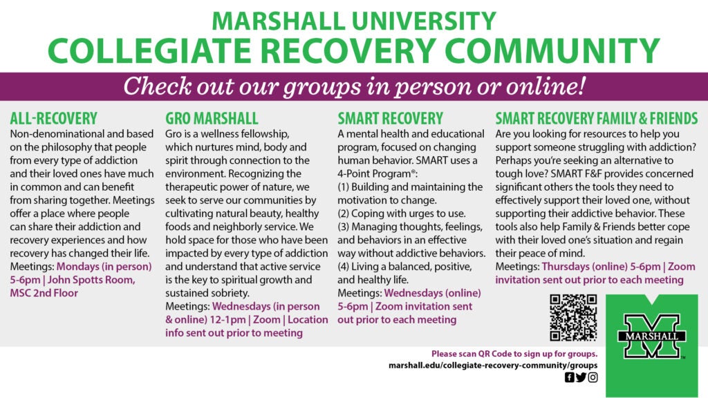 Programs And Events Collegiate Recovery Community
