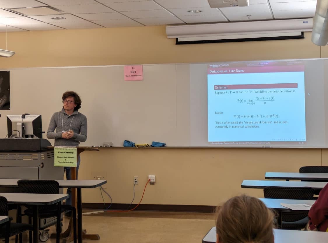 Mathematics student presents at Mathematical Association of America ...