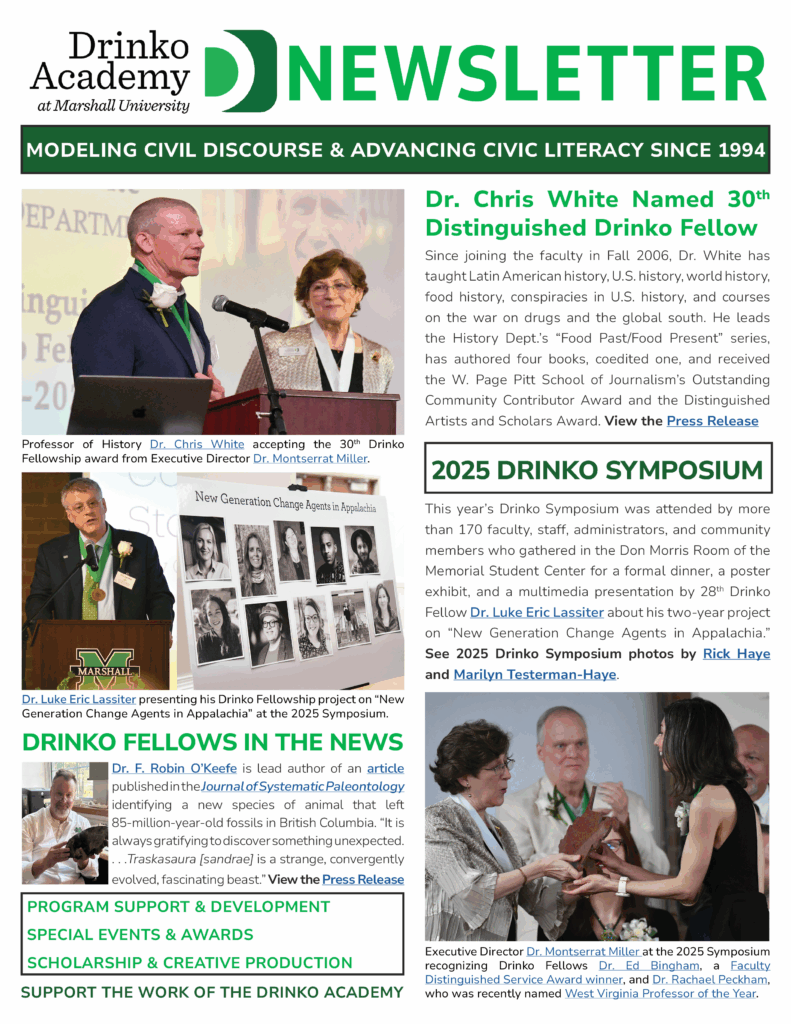 NEWSLETTER - John Deaver Drinko Academy