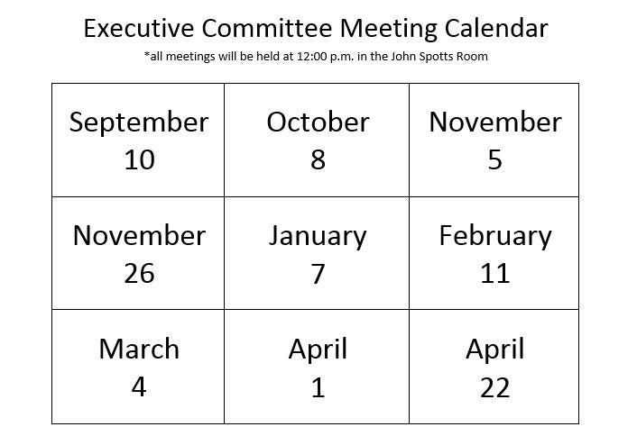 Executive Committee Calendar - Faculty Senate - Marshall University