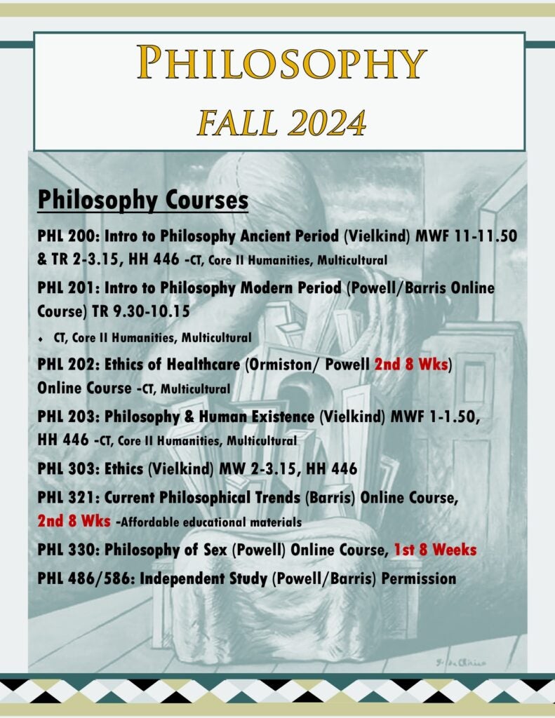 The Philosophy Program – Department of Humanities