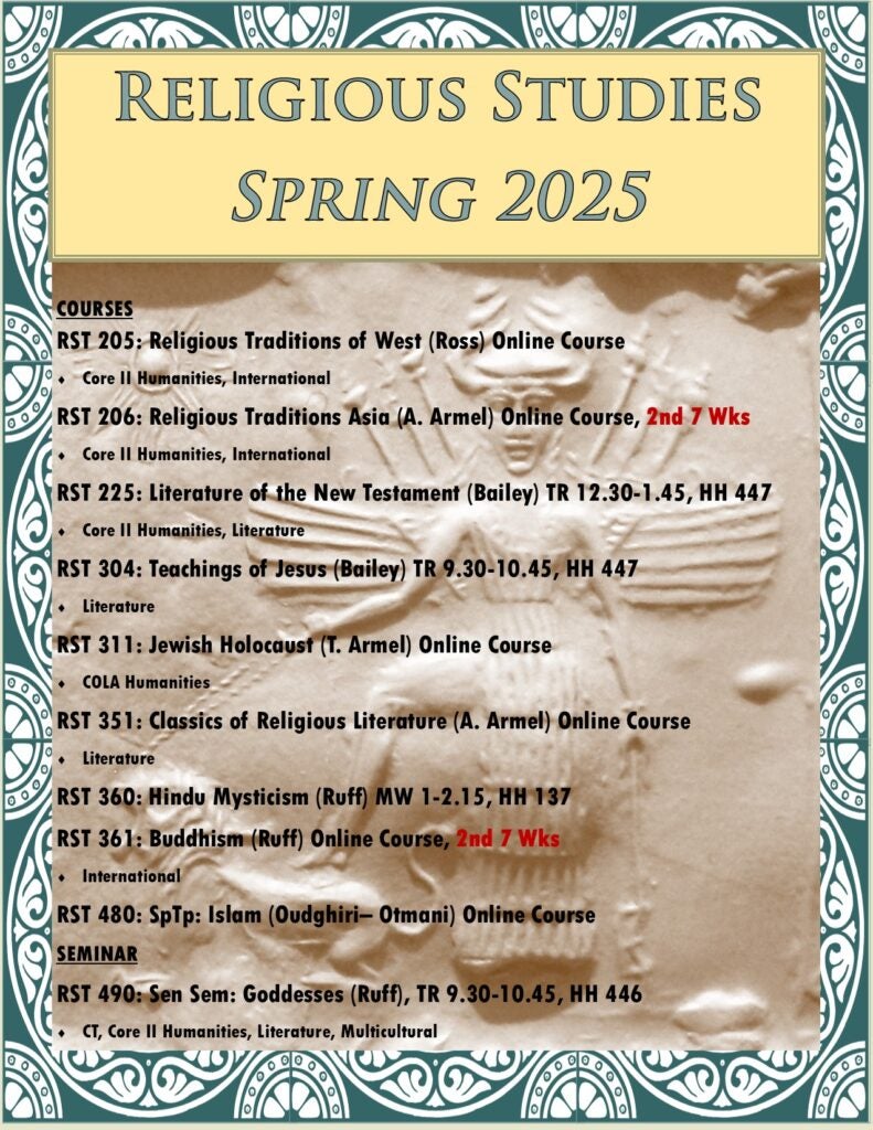 Religious Studies – Department of Humanities