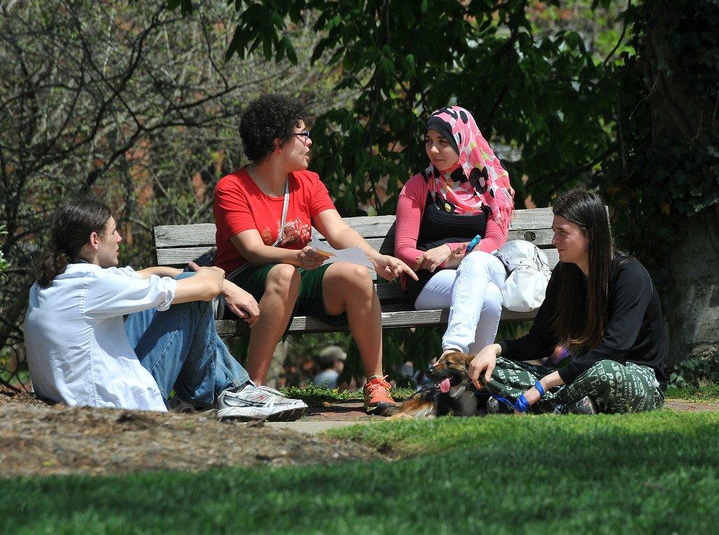 Students enjoying time together on campus - Office of Intercultural Affairs