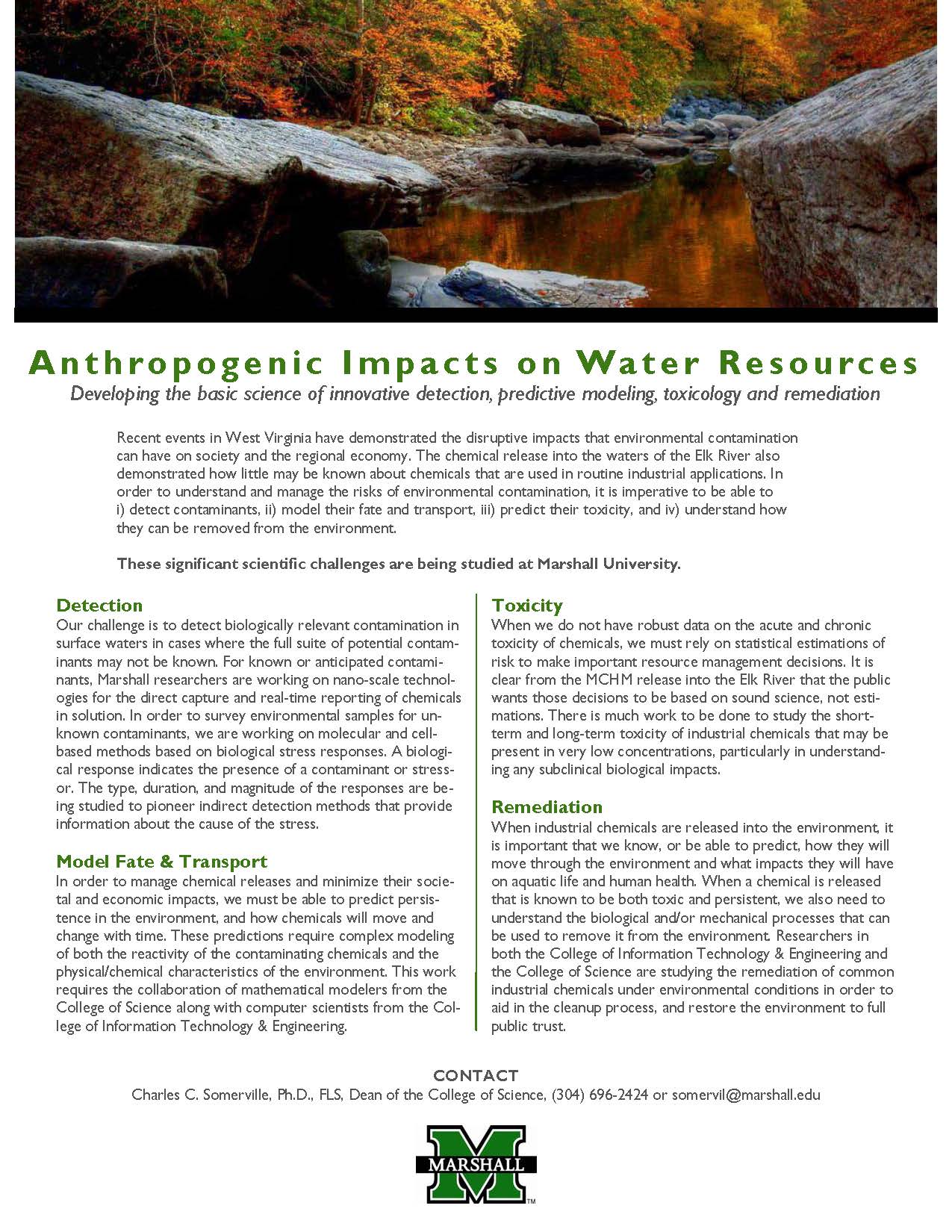 Marshall University to partner in clean water initiative – Marshall ...