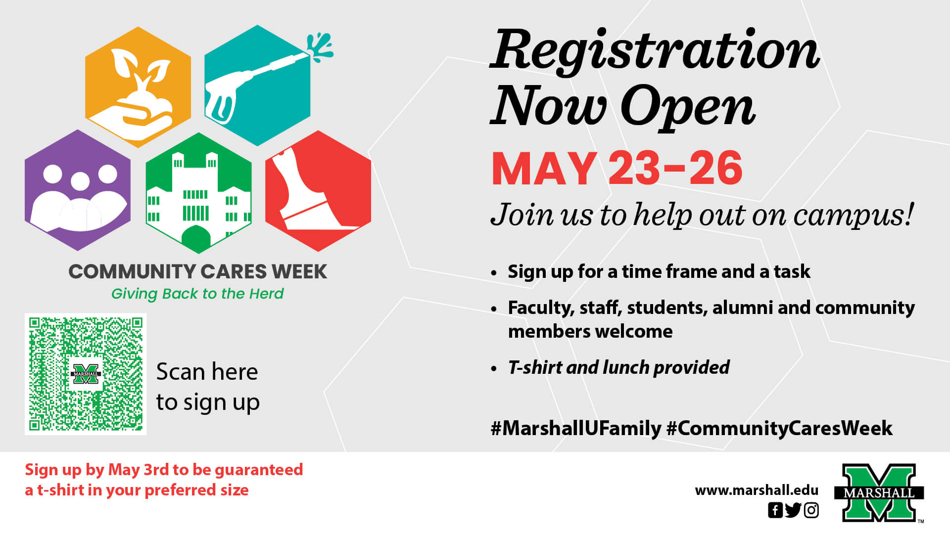 Plans announced for Community Cares Week - Marshall University News