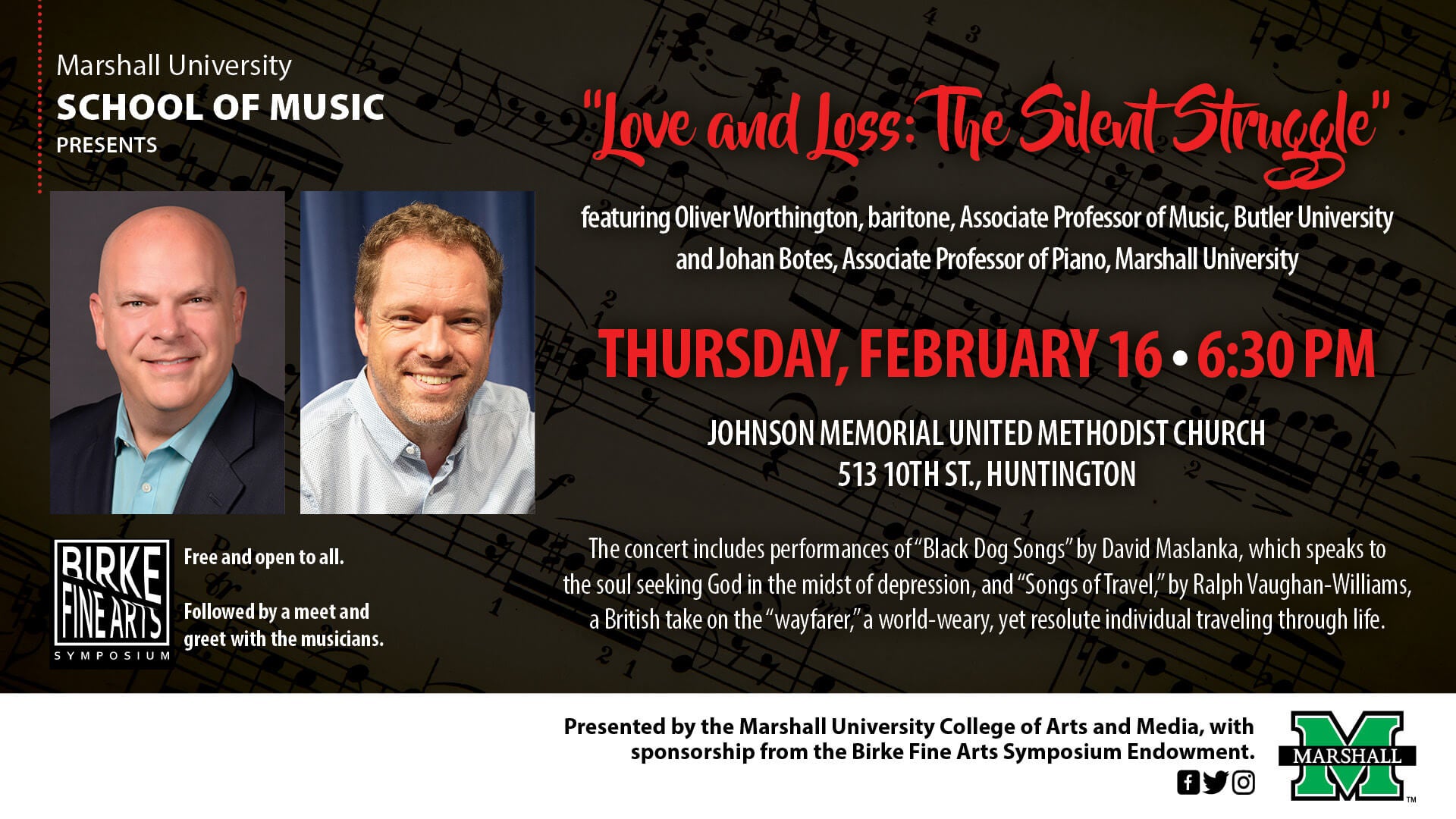 Marshall to present ‘Love and Loss,’ a concert featuring singer ...