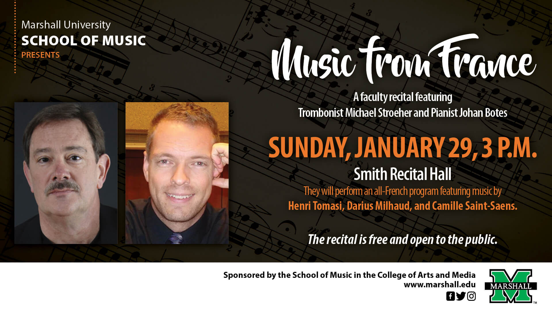 School of Music to present ‘Music from France’ piano-trombone recital ...