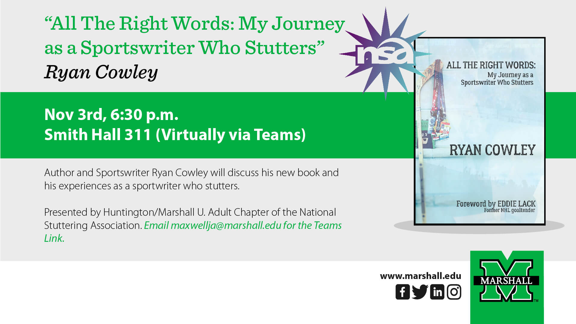 National sportswriter and advocate of stuttering community to tell his ...