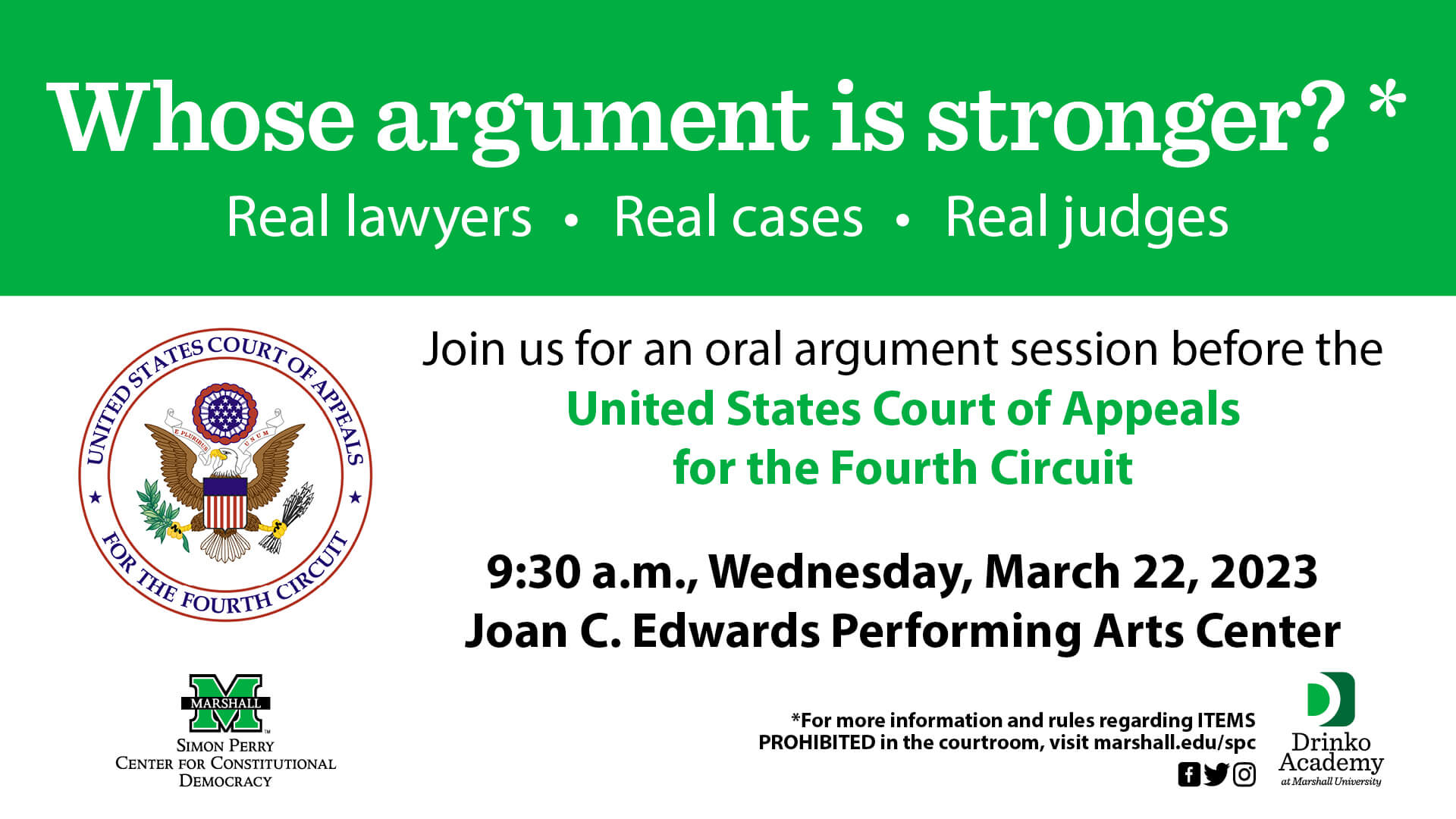 U.S. Court of Appeals for the Fourth Circuit to visit Marshall ...